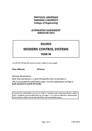 EGLM03 Alternative Assessment 21-22 - WZ/&z^'K> Zd t ^t E^ hE/s Z^/dz &ĂĐƵůƚLJ ŽĨ - Studocu