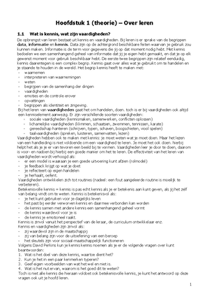 Samenvattingen: boek "Effectief Leren", Sebo Onno Ebbens; Simon ...