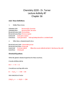 Chapter 14 worksheet - The following data were obtained on the reaction ...