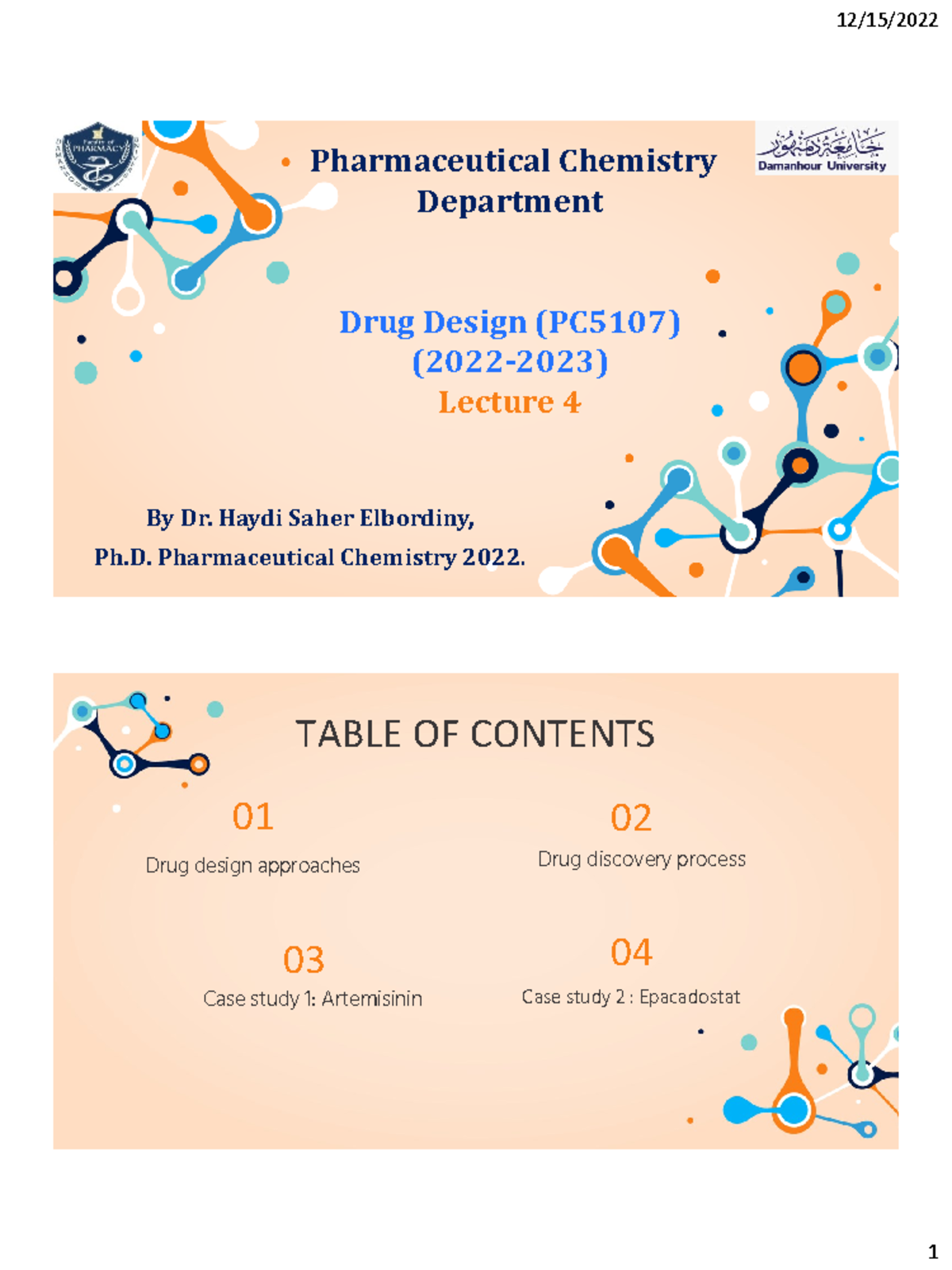 Lecture 4 case studies - General pathology - Pharmaceutical Chemistry ...