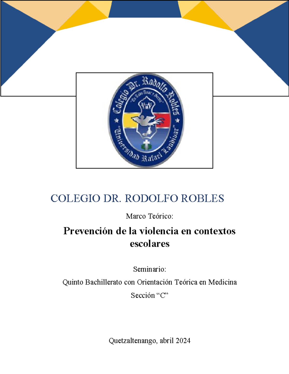 Marco Teórico 5TO C OF - COLEGIO DR. RODOLFO ROBLES Marco Teórico ...
