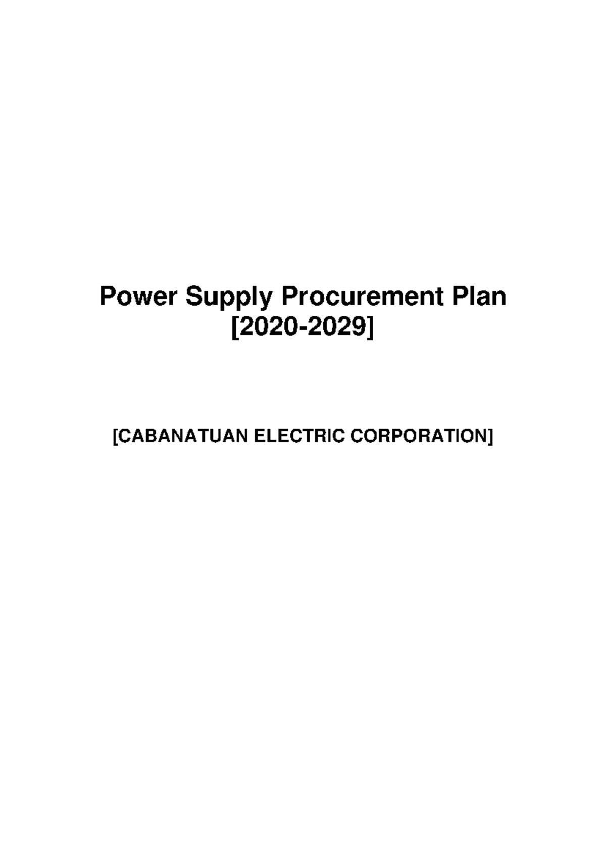 2020-2029 Celcor PSPP - Hjhv - Power Supply Procurement Plan [ 2020 ...