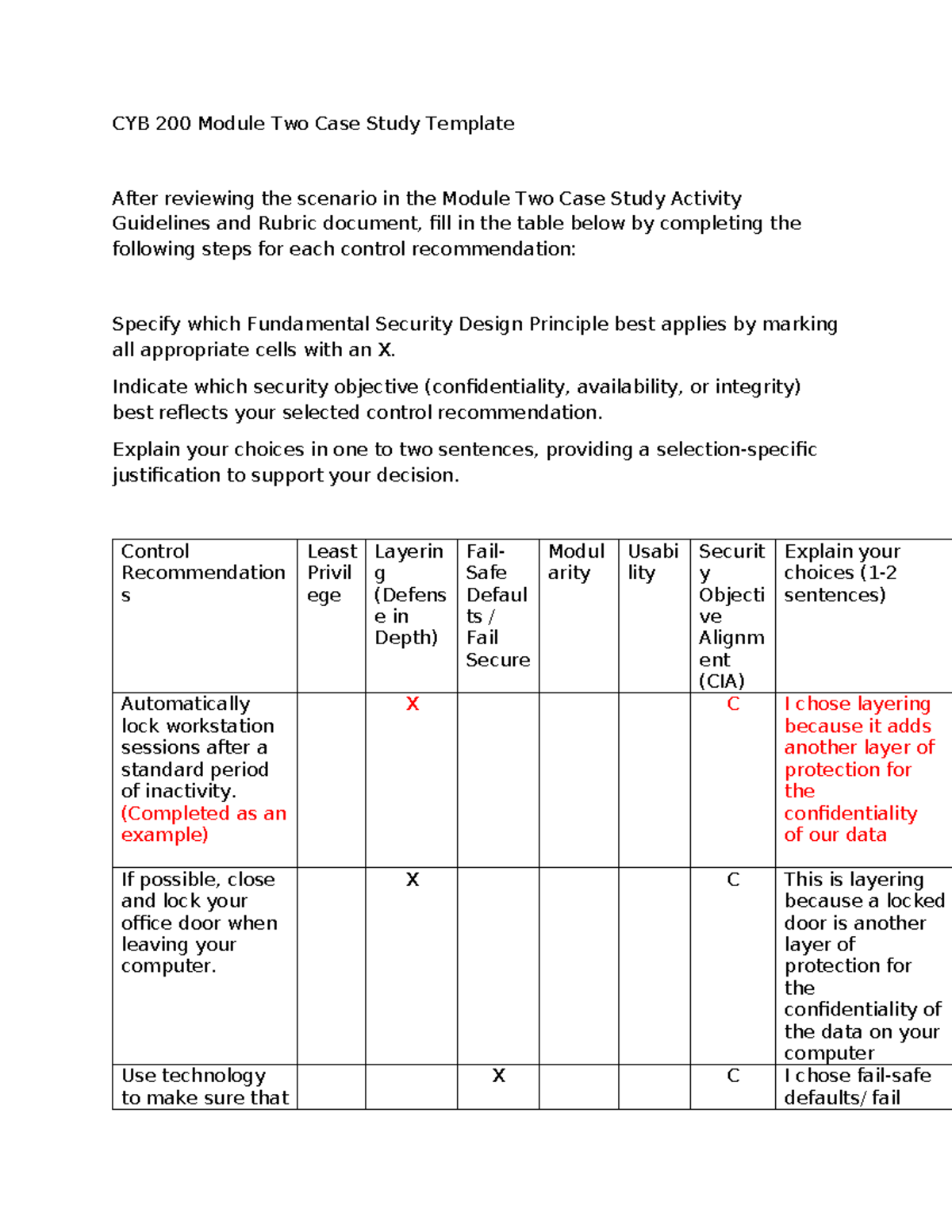 CYB 200 Module 2 Case Study - CYB 200 Module Two Case Study Template ...