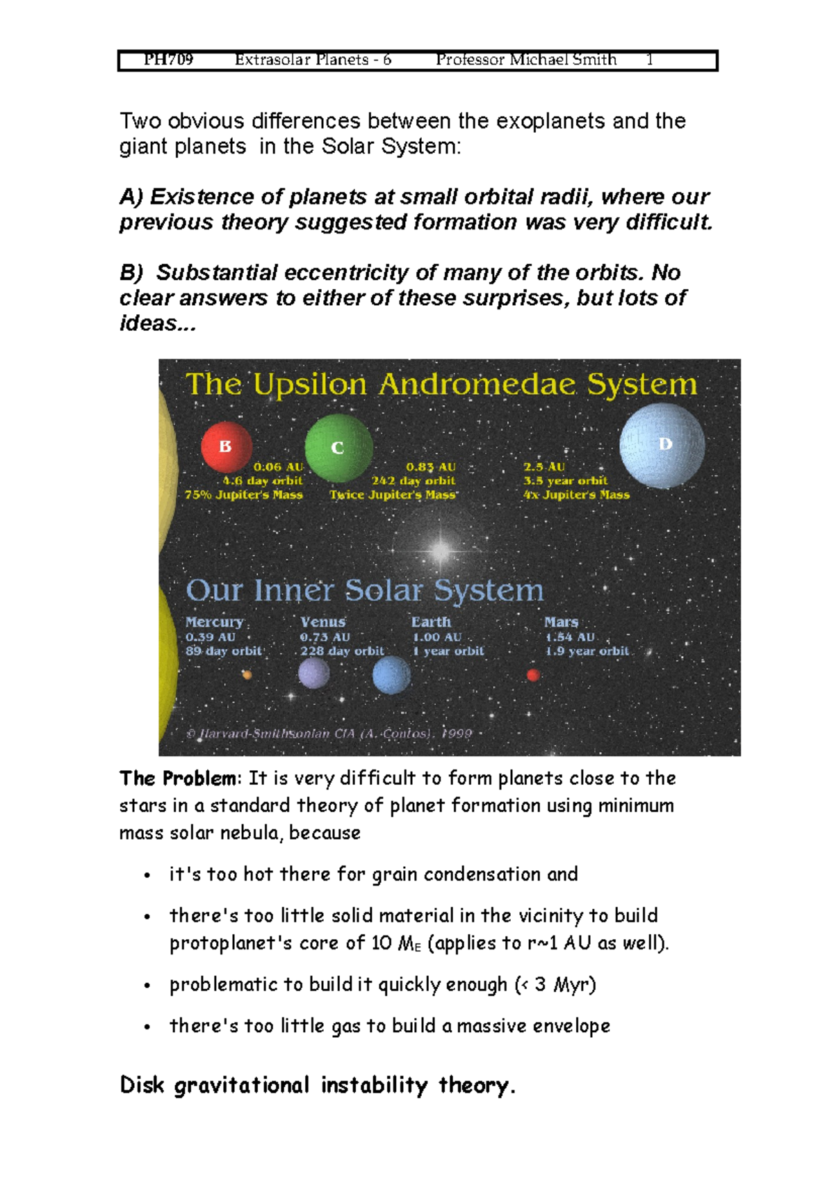 PH709 2014-2015 Lecture Notes 6 - PH709 Extrasolar Planets - 6 ...