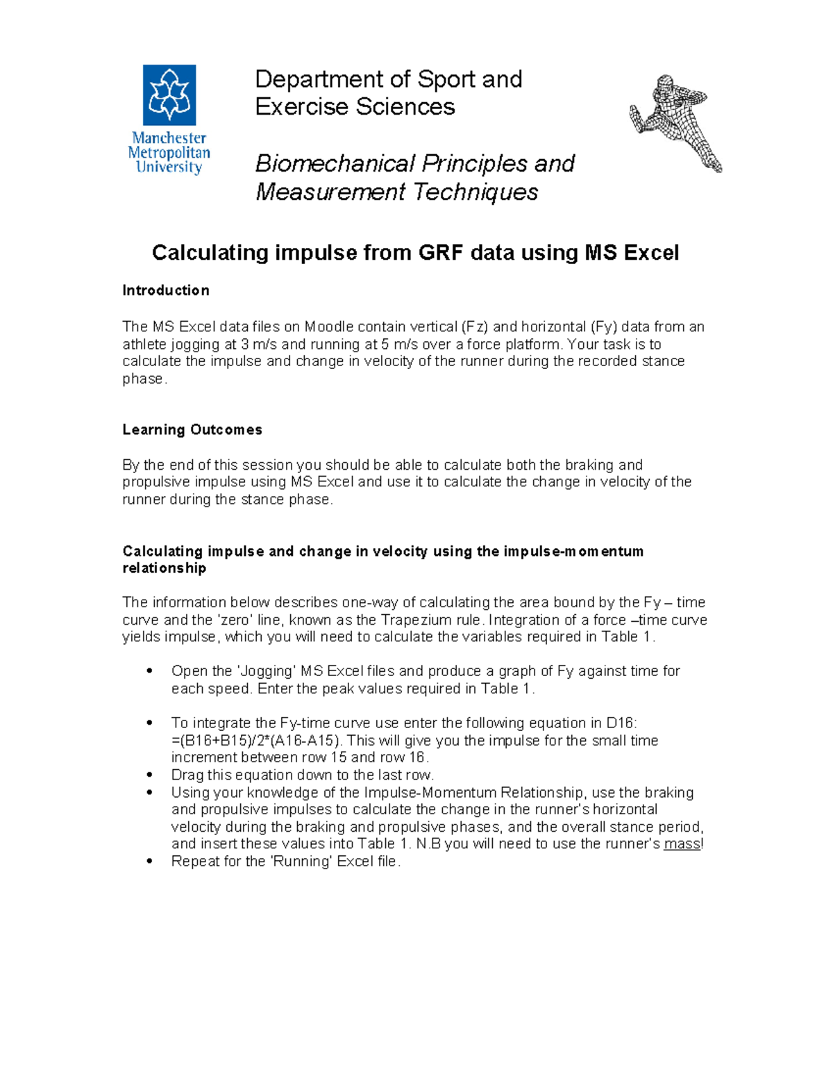 Answers Analysing GRFdata PCLab Activity - Calculating impulse from GRF ...