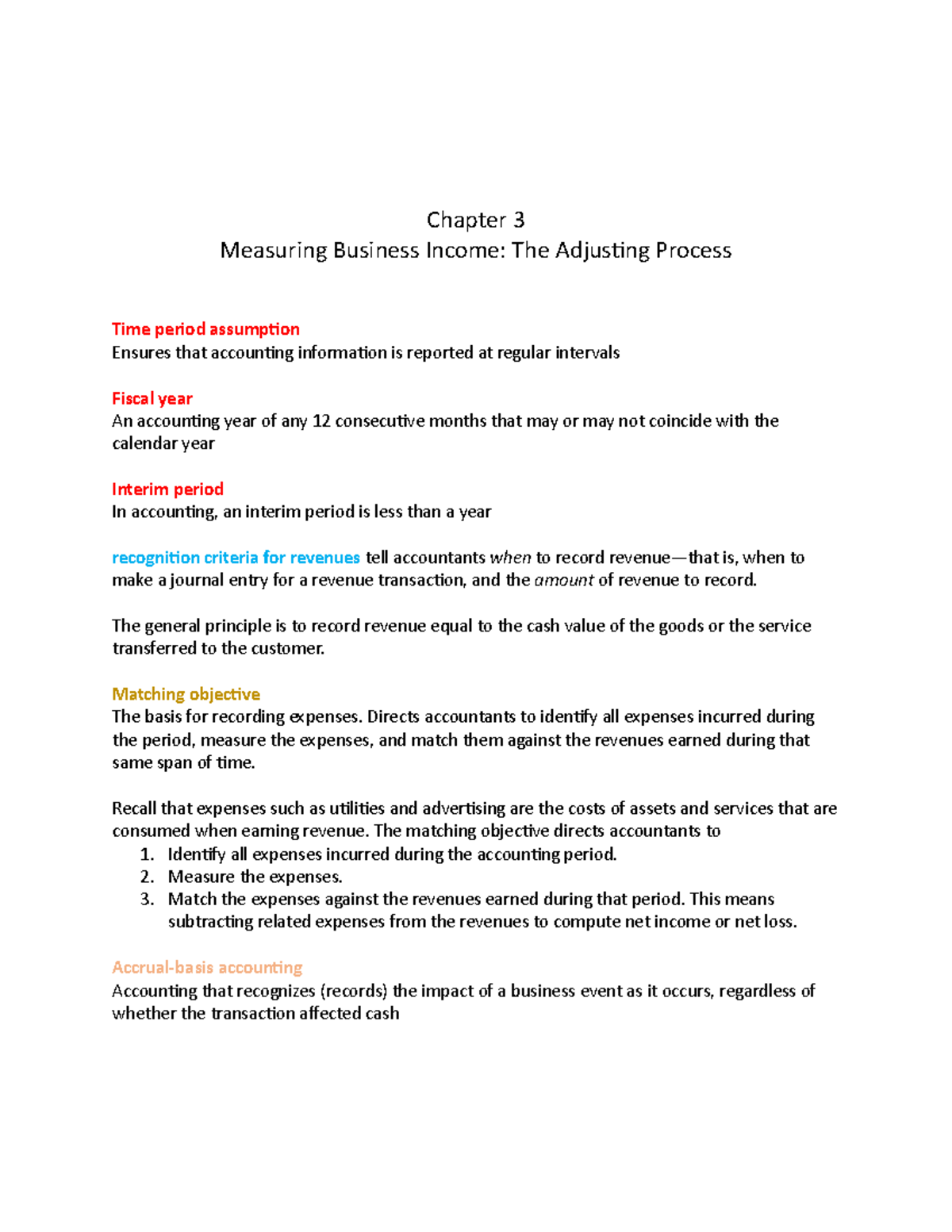 Chapter 3 Measuring Business Income : The Adjusting Process - The ...