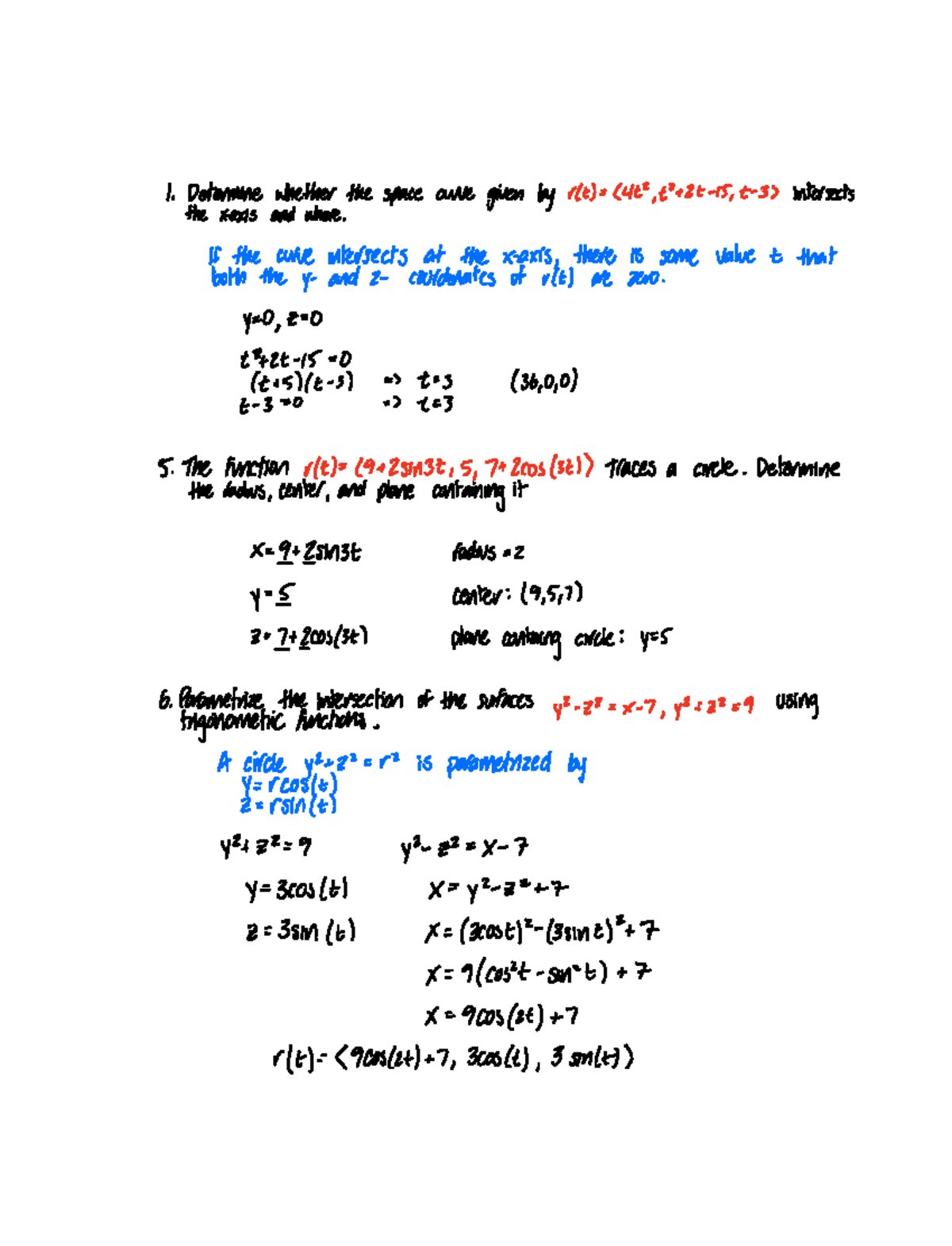 Math 223 Unit 3 Class Notes - 1 Determine whetherthespace cave given by ...