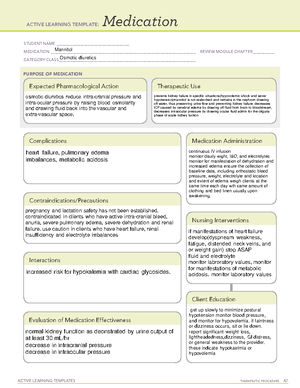 Paxil (Paroxetine) ATI medication template - ####### ACTIVE LEARNING ...