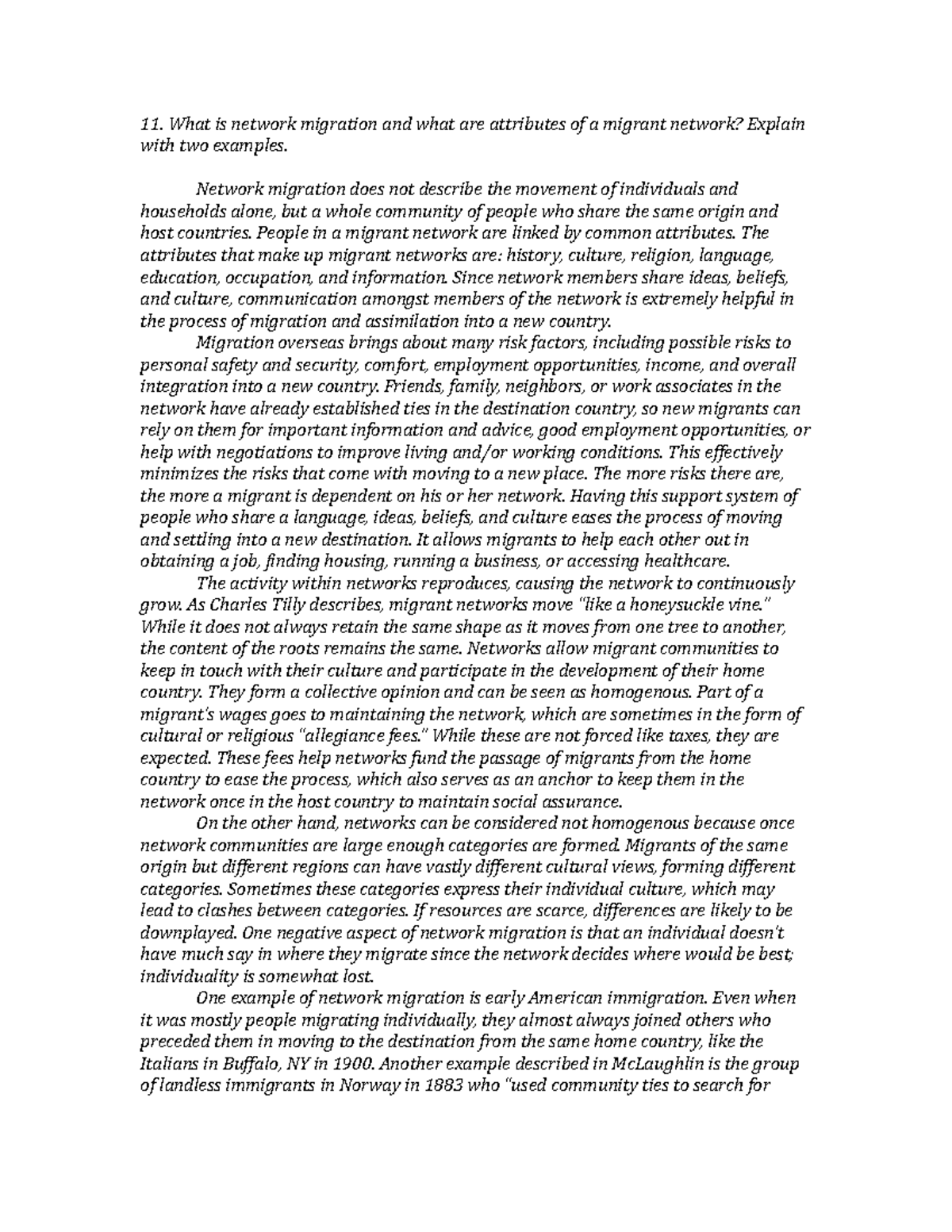 Midterm questions - Summary Cultural Imperialism - 11. What is network ...