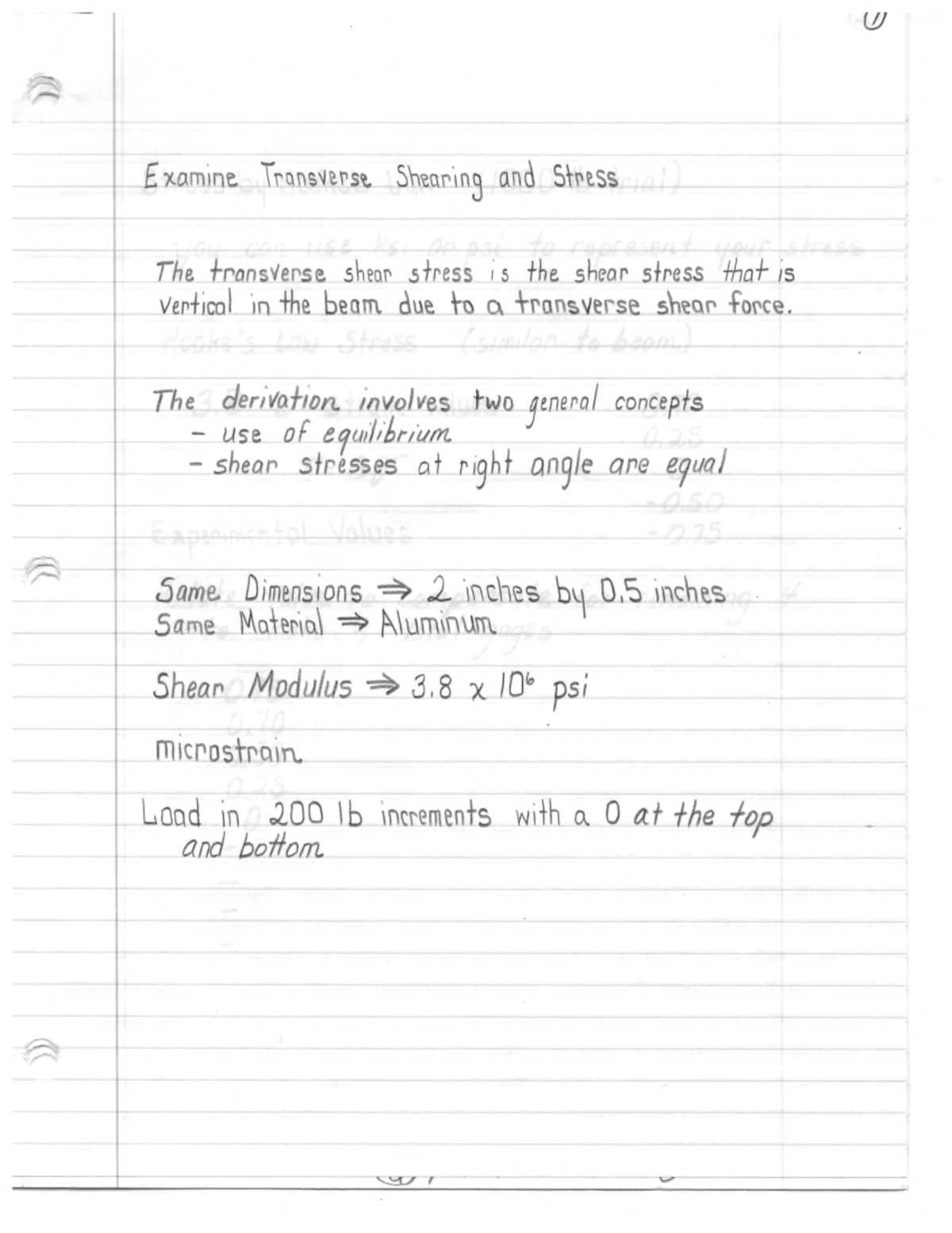 Shear Handwritten Notes - AEM 250 - Studocu