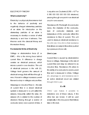 Electrical Design Principles - ELECTRICAL DESIGN PRINCIPLES Electrical ...
