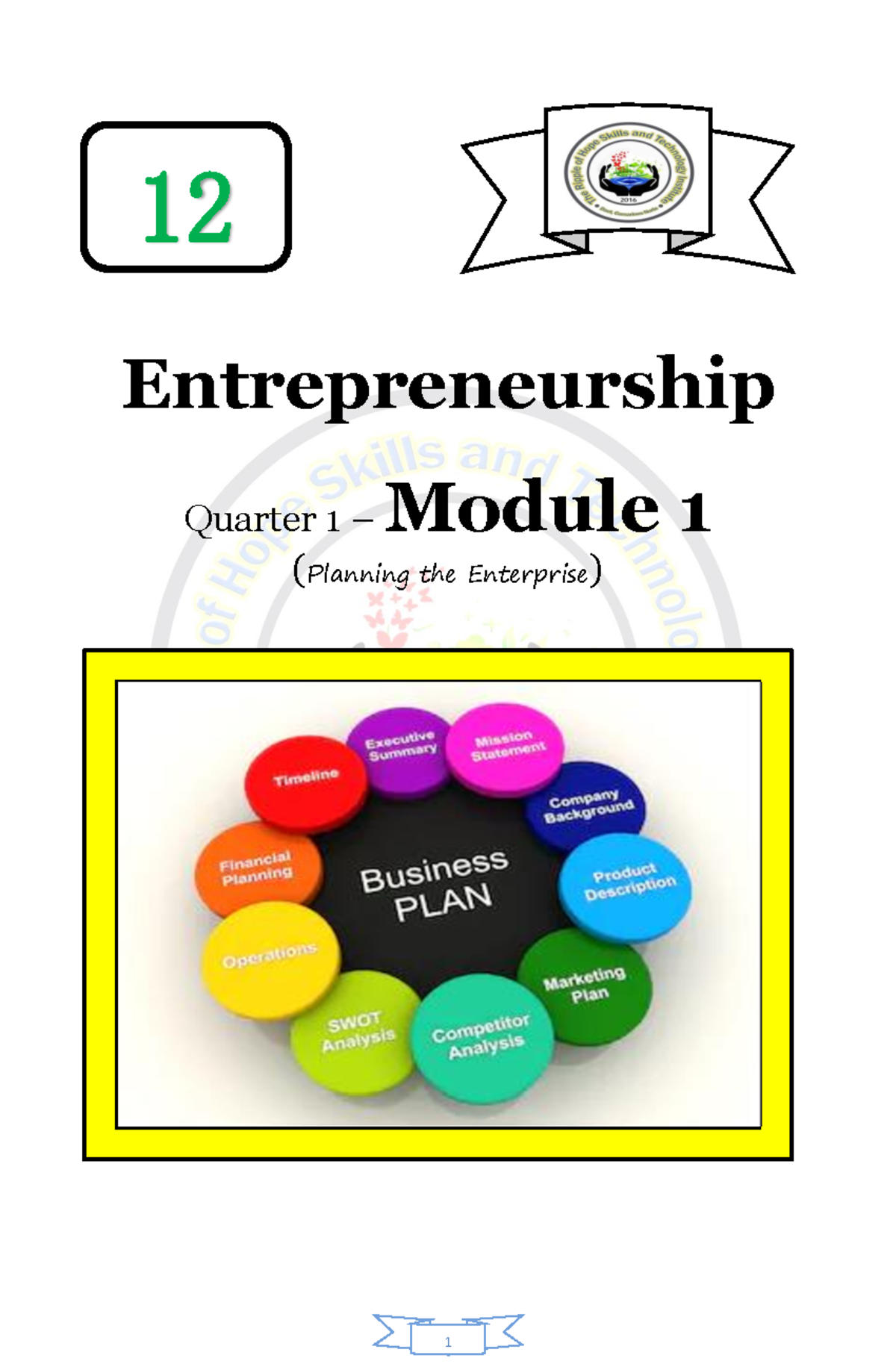 Entrep-1 - ENTREPRENEURS - Entrepreneurship Quarter 1 – Module 1 ...