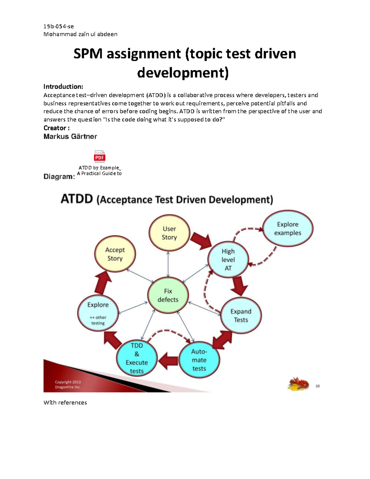 Mohammad zain ul abdeen (acceptance test driven development) - 19b-054 ...