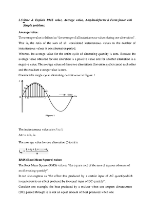 Basic Electrical Part 8- AC Theory 2.5 and 2 - 2 Represent AC values in ...