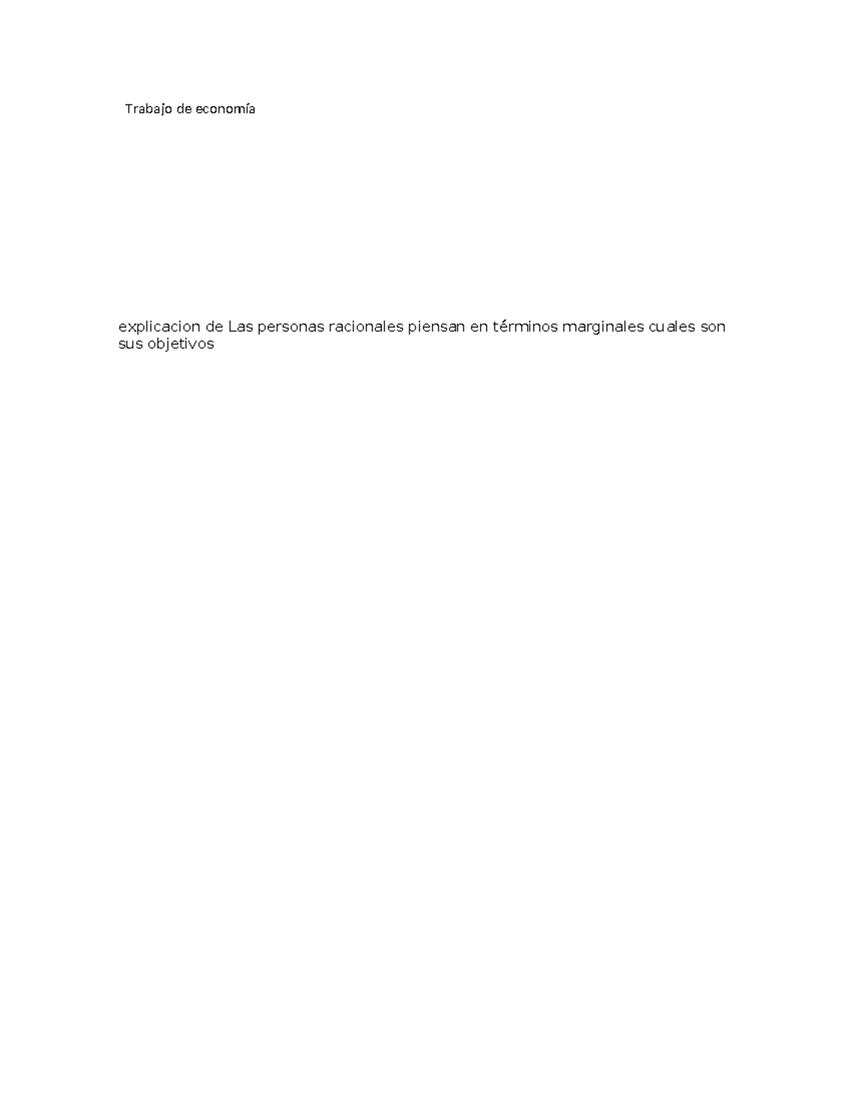 fundamentos de evconomia - Trabajo de economía explicacion de Las ...