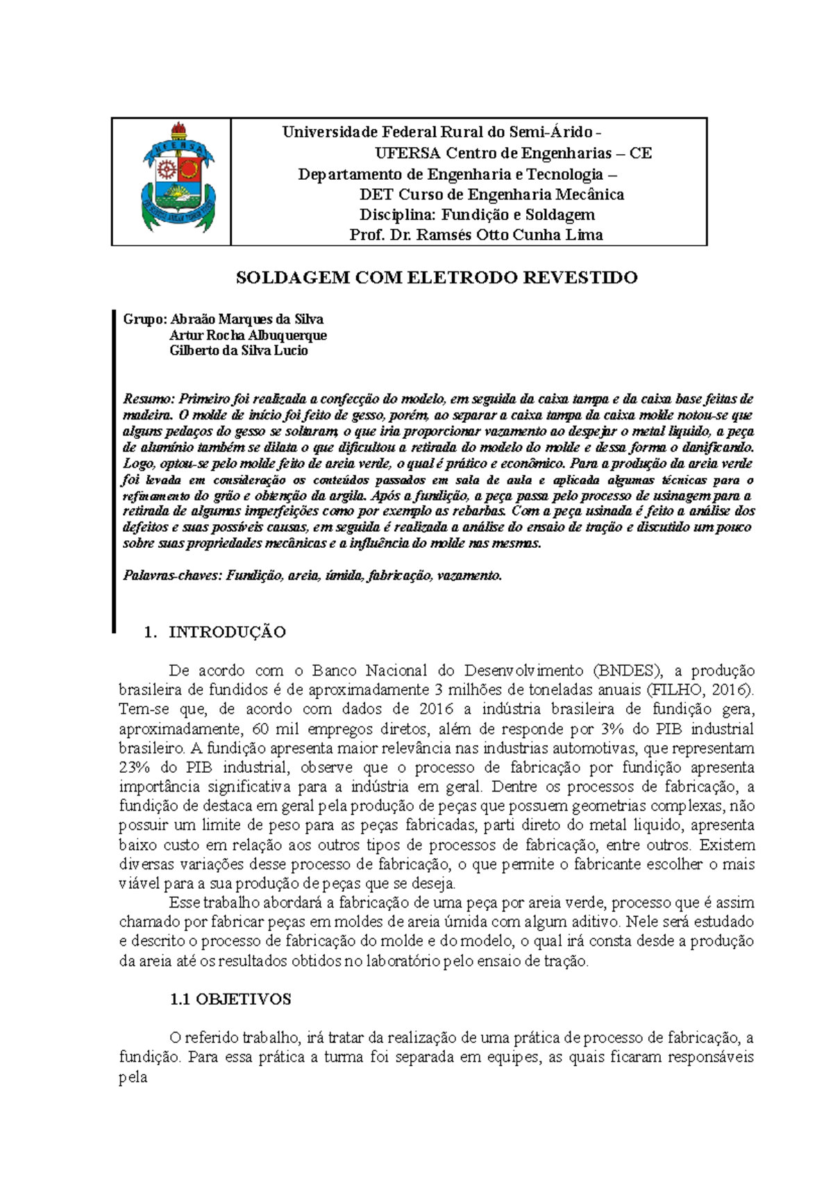 Trabalho DE Soldagem - dfvgdasfgdaws a swqw sa zxc zxcc asas as ...
