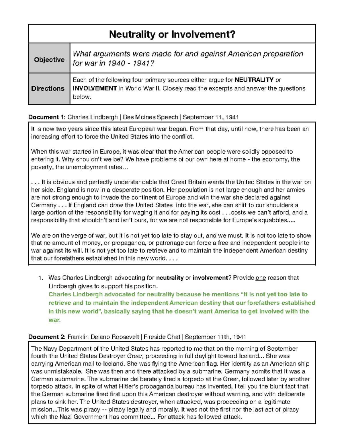 Copy of Copy of Close Read Neutrality Involvement - Neutrality or ...