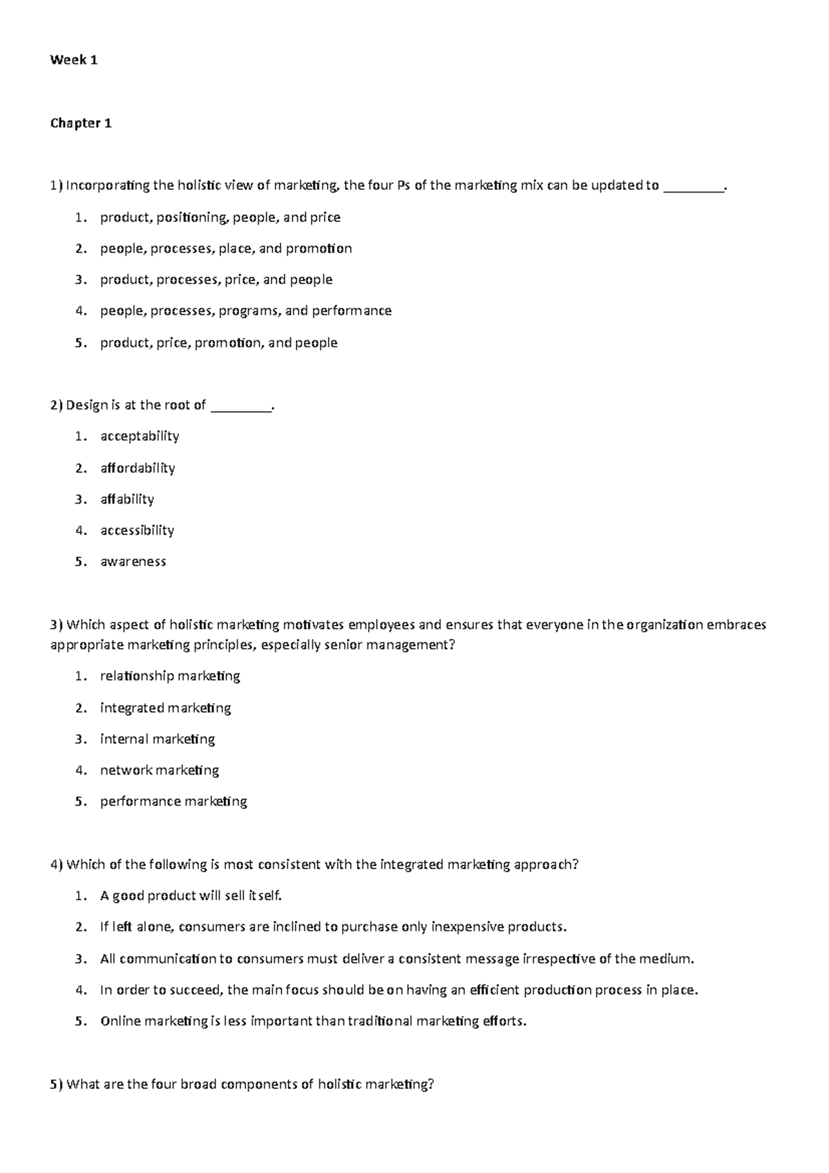 Marketing practice exercises - UvA - Studeersnel