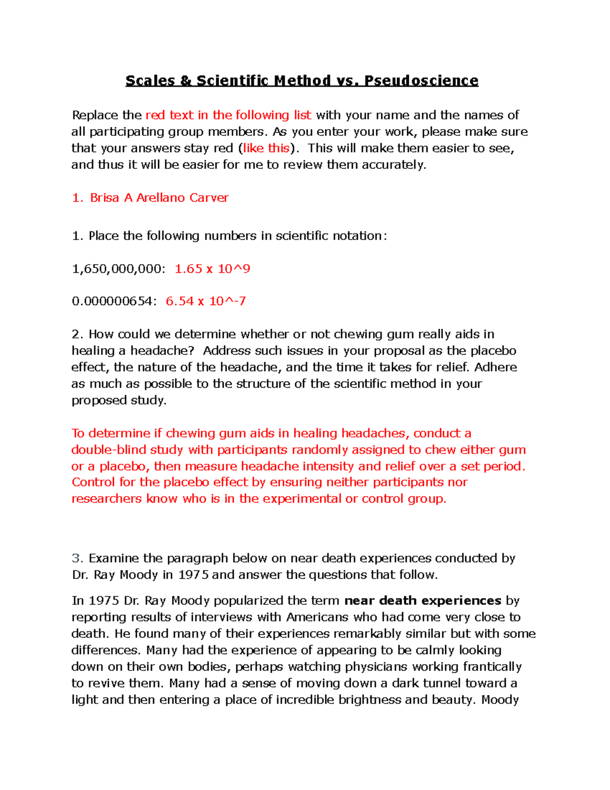 Scales & Scientific Method vs. Pseudoscience - Scales & Scientific Method vs. Pseudoscience ...