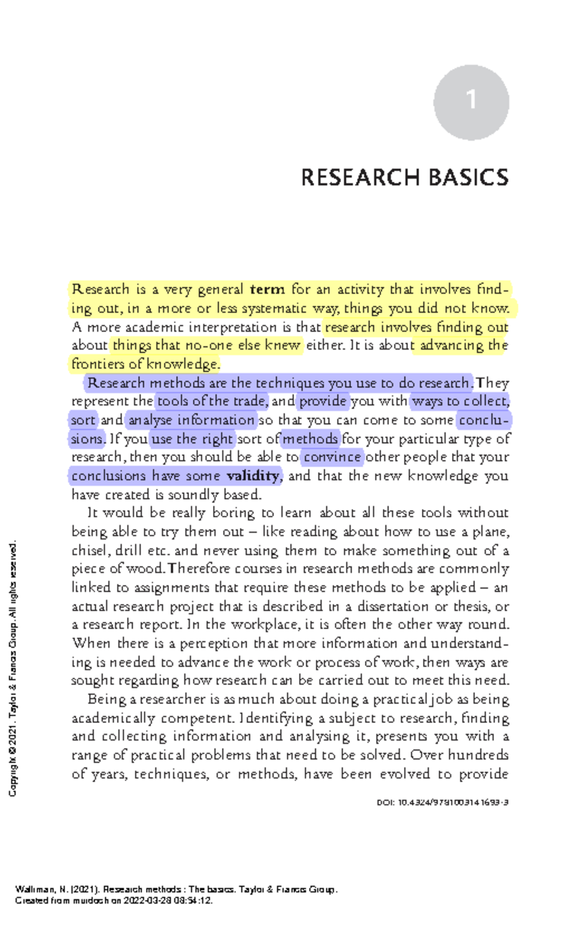 Research Methods The Basics - (Part I Research Theory and Practice)(1 ...