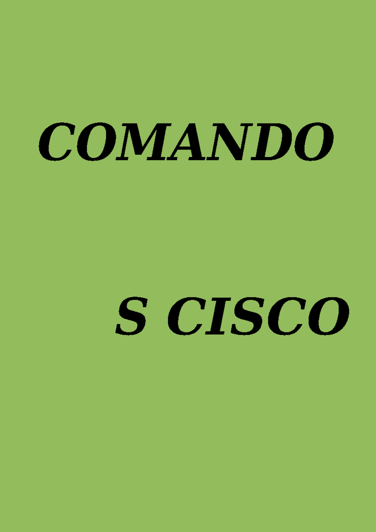 Redes Comandos Switch Y Router Cisco V2 3 Comando S Cisco Comandos Cisco Switch Configurar El