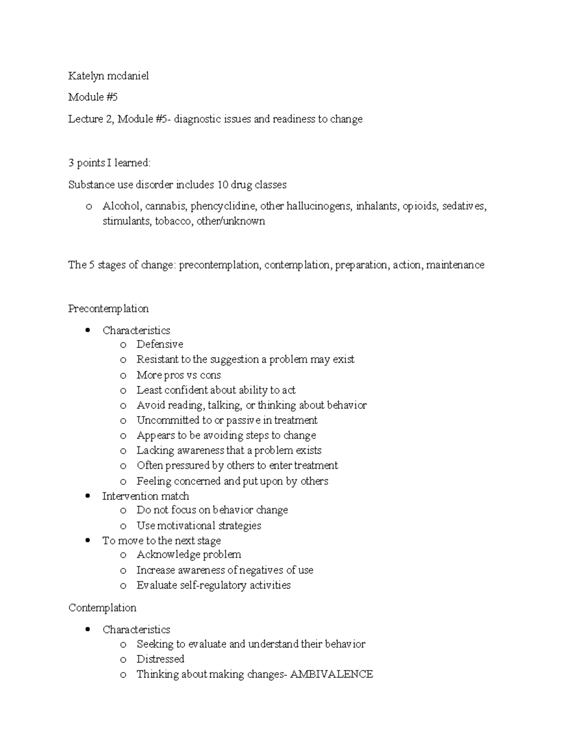 Lecture 2 Review Katelyn Mcdaniel Module Lecture 2 Module 5 Diagnostic Issues And