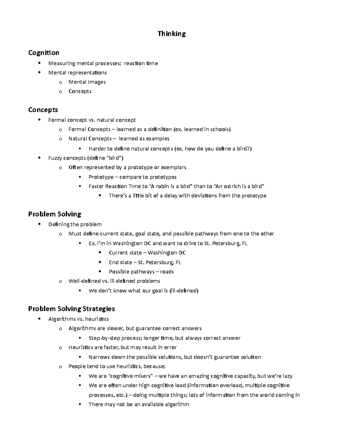 Thought and Intelligence Lecture - Thinking Cognition Measuring mental ...