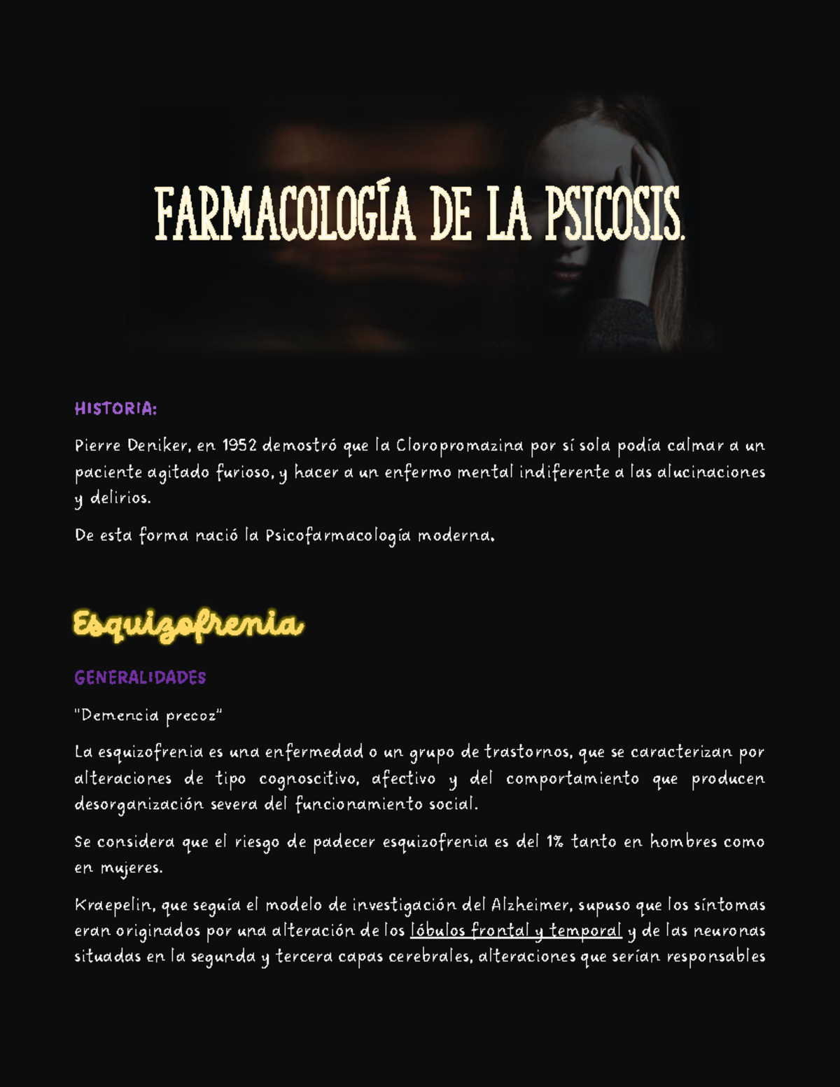 Farmacología de la Psicosis - HISTORIA: Pierre Deniker, en 1952 ...