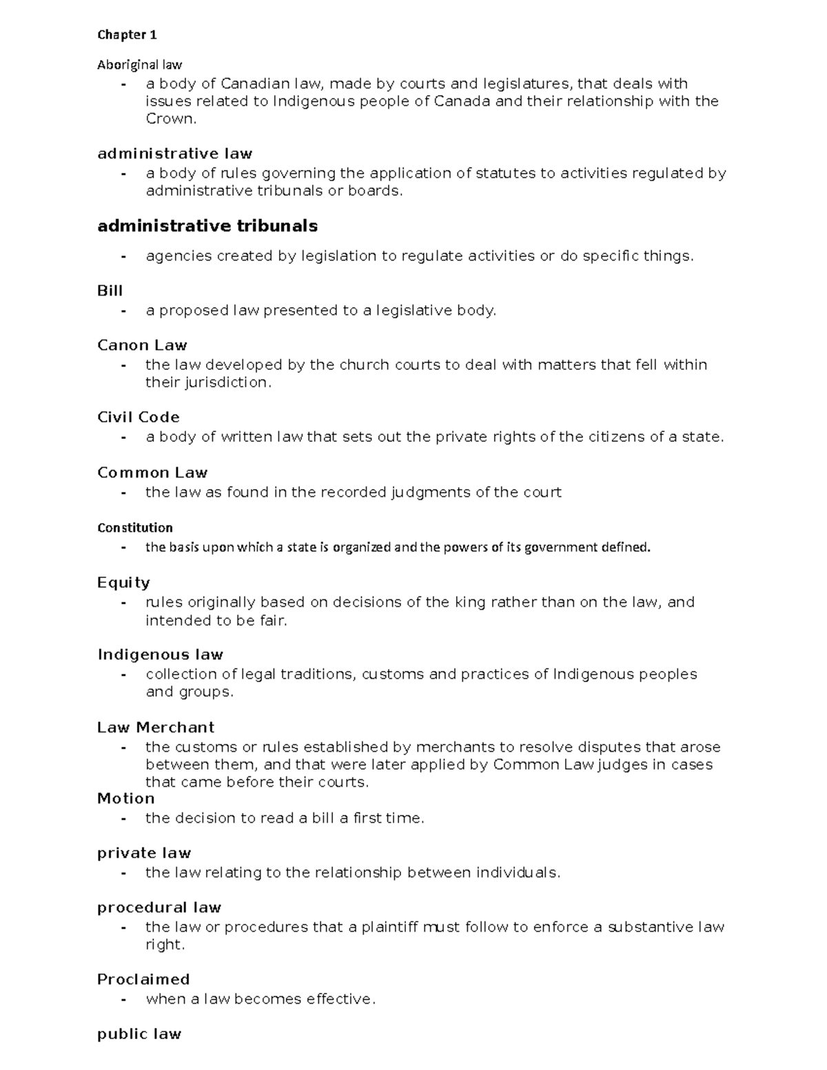 LAW Reviewer Chapter 1-6 - LAW 220 - Studocu