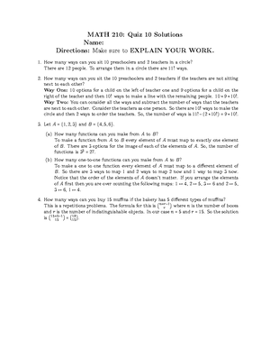 Quiz 8 Fall 19 Solns - Discrete Math Quiz Solutions Emily Bergman ...