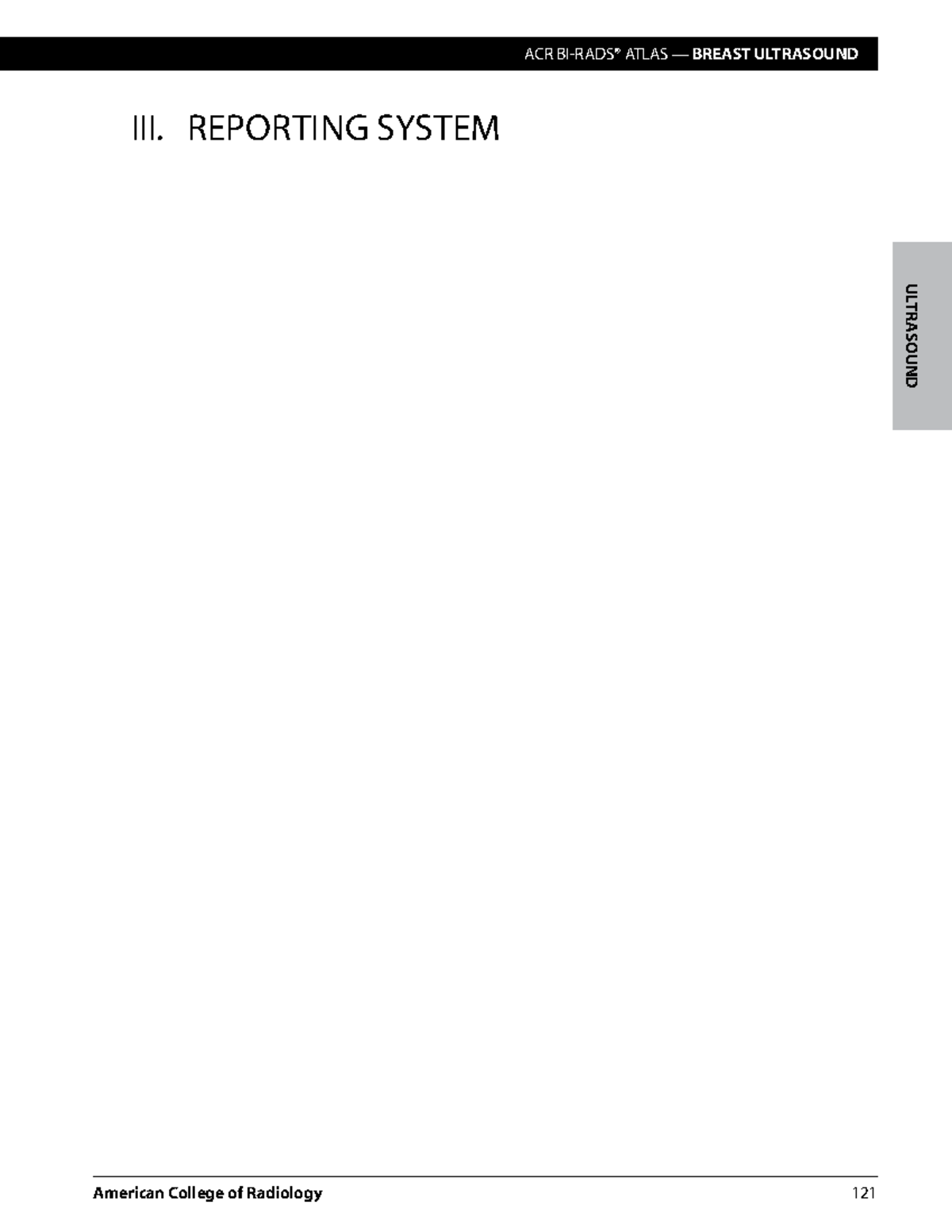 ACR Birads USG - ACR ATLAS BREAST ULTRASOUND REPORTING SYSTEM ...