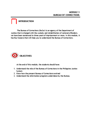 Correctional Facilities - Lesson 3 Prison Facilities: New Bilibid ...