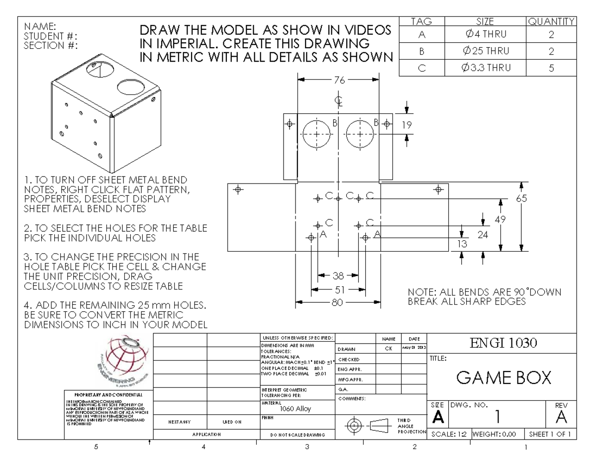 Sheet Metal Tutorial - - Studocu