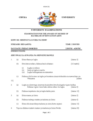 BTH 428 CRE 428 September 2021 Course Outline - AFRICAN RELIGION AND ...