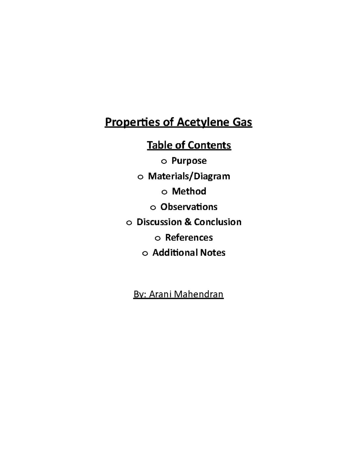 Properties of Acetylene Gas - Properties of Acetylene Gas Table of ...