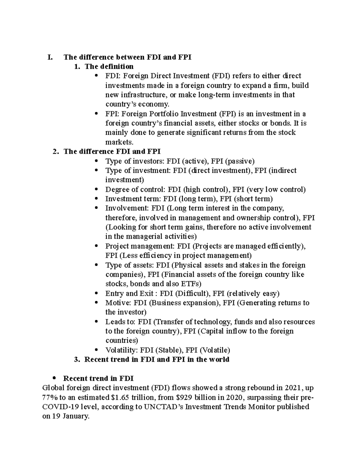 Csach qly cty da qgia - abc - I. The difference between FDI and FPI 1 ...