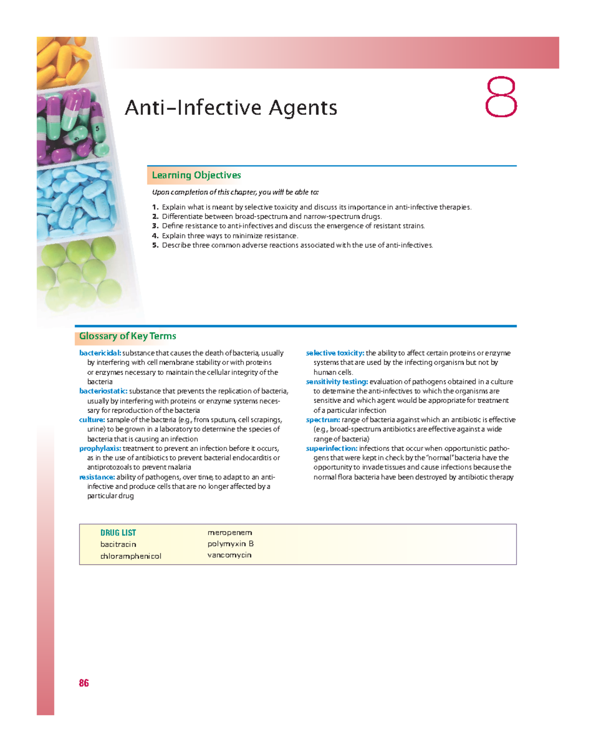 Anti-infective drugs - Okay - 86 Anti-Infective Agents 8 Learning ...