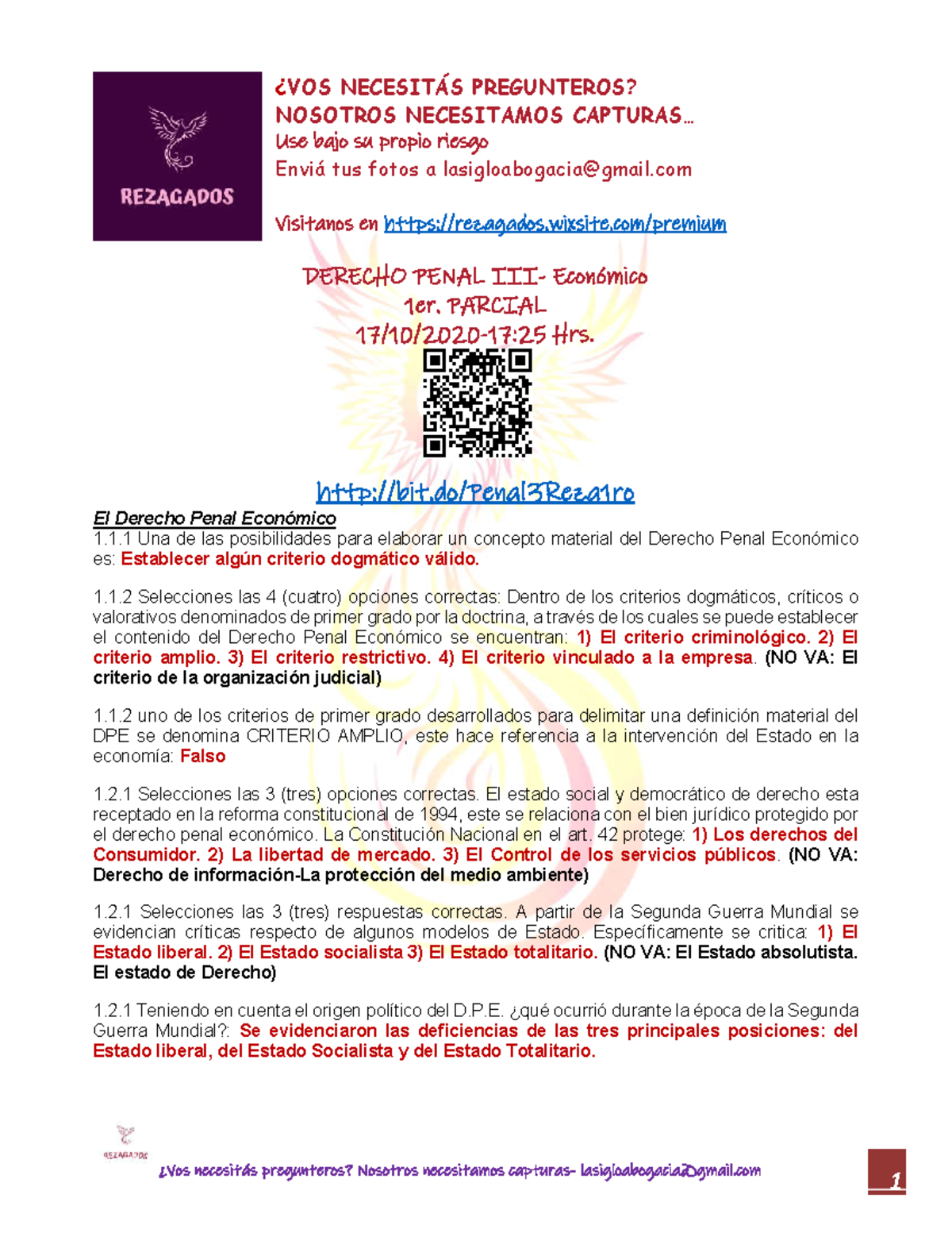 Parcial 1 Rezagados - Warning: TT: undefined function: 32 ¿Vos necesitás pregunteros? Nosotros ...