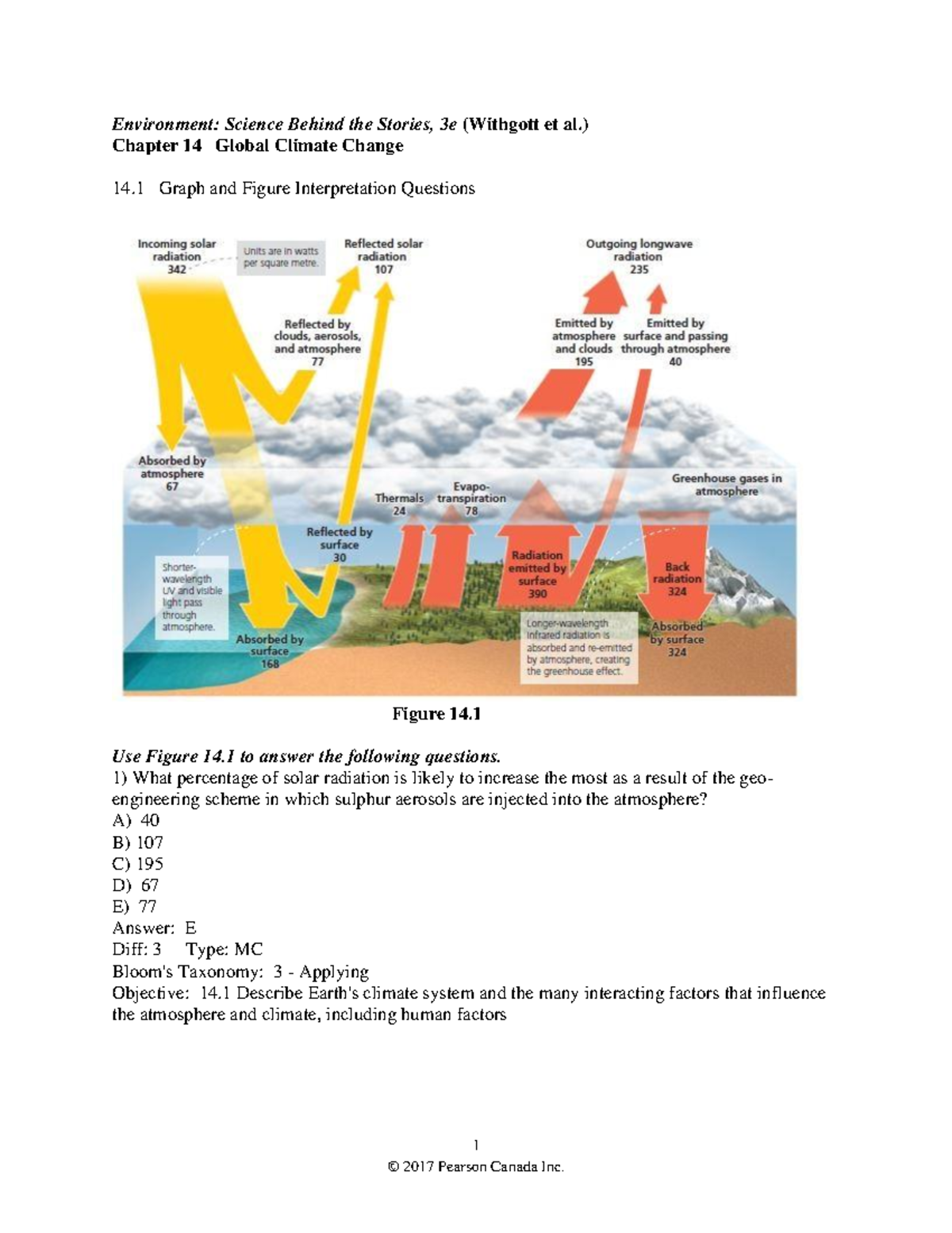 Withgott tb ch14 - 1 Environment: Science Behind the Stories, 3e ...