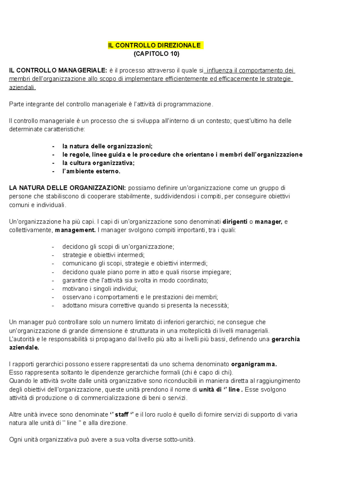 Sistemi DI Controllo - IL CONTROLLO DIREZIONALE (CAPITOLO 10) IL ...