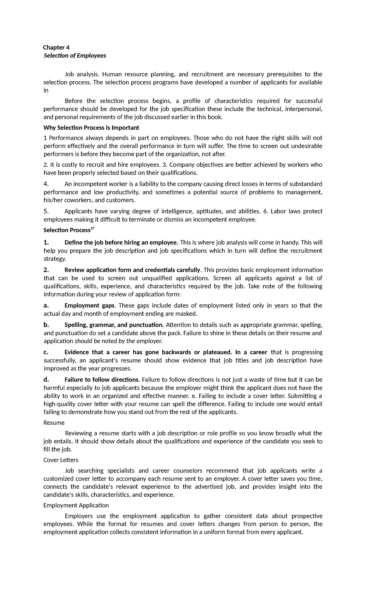 Chapter 4 5 HRM - Human Resource Management Lecture - Chapter 4 ...