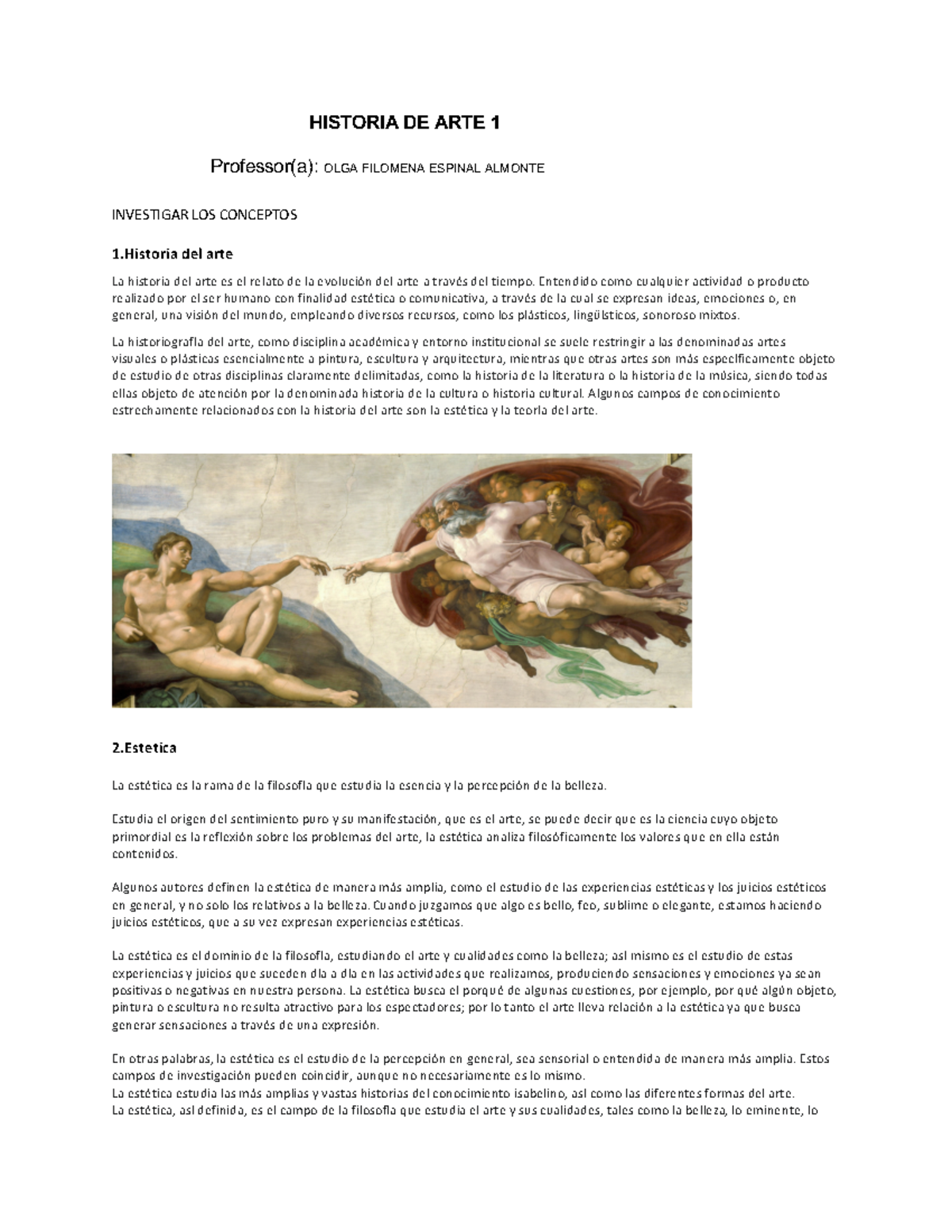 Historia De Arte 1 Tarea 1 Historia De Arte 1 Professor A Olga