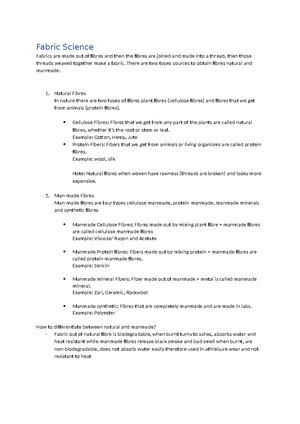 Chapter 1 part 1 - Fashion Designing Notes for Basic Study. - STUDY ...