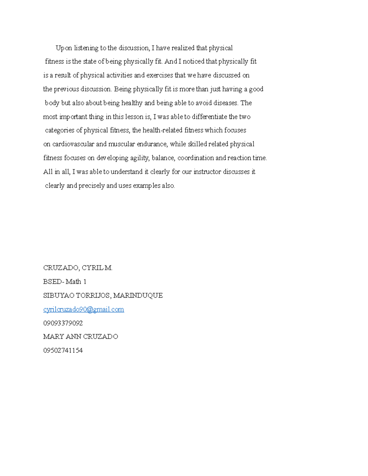 Credentials - hvuj - Upon listening to the discussion, I have realized ...