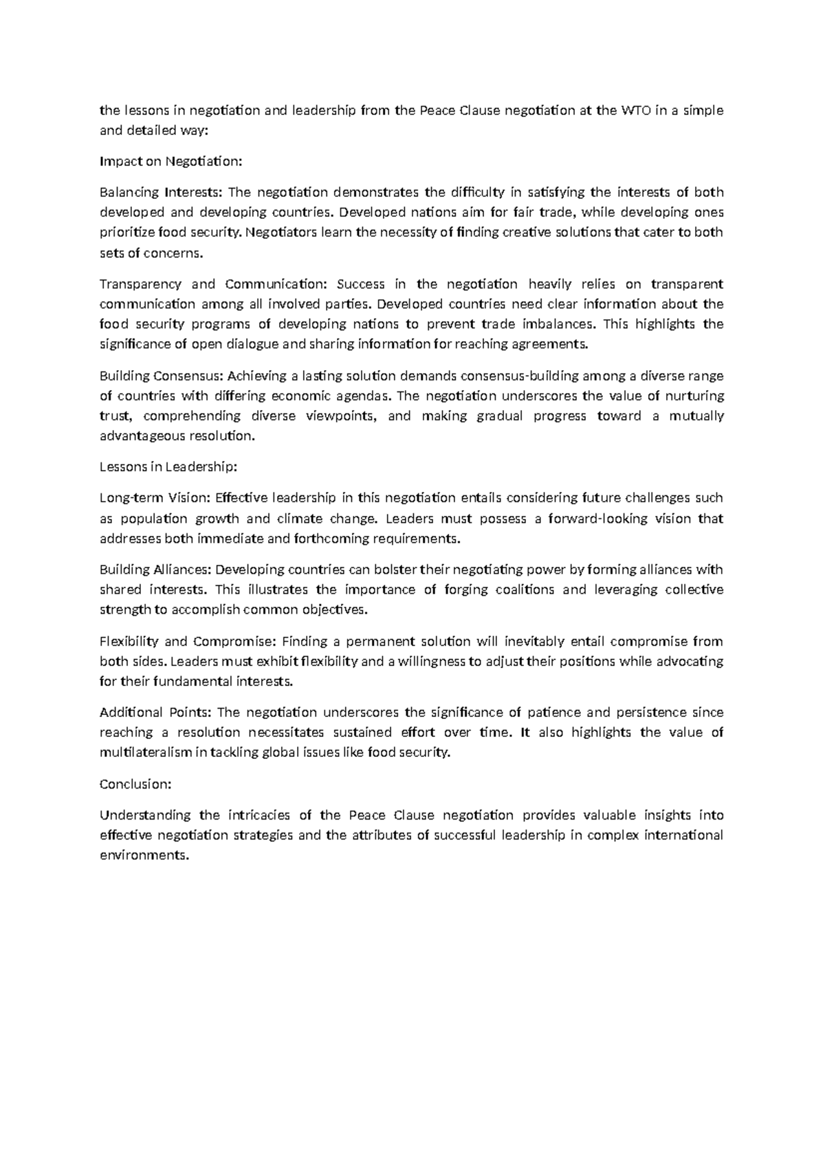 Print IT OUT - the lessons in negotiation and leadership from the Peace ...