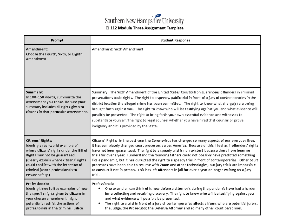 CJ 112 Module Three Assignment - Final - J.J - CJ 112 Module Three ...