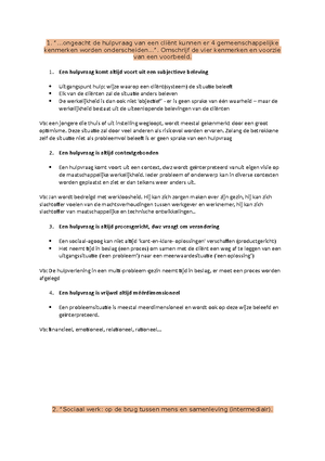 Samenvatting Agogiek - Hoofdstuk 1: Agogiek en agogische handelen 1. Wat is agogiek Agogiek De ...