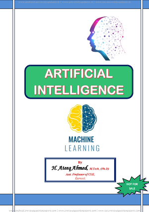 AI UNIT-1 PDF - INTRODUCTIONTO ARTIFICIAL INTELLIGENCE Introduction ...