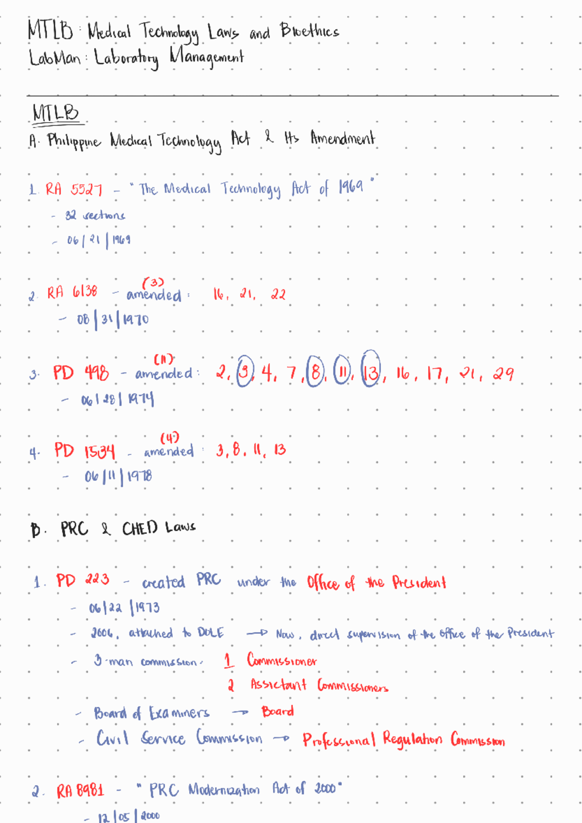 MTLB Reviewer 240403 192836 - MTLB Medical Technology Laws and Bloethics LabMan Laboratory - Studocu