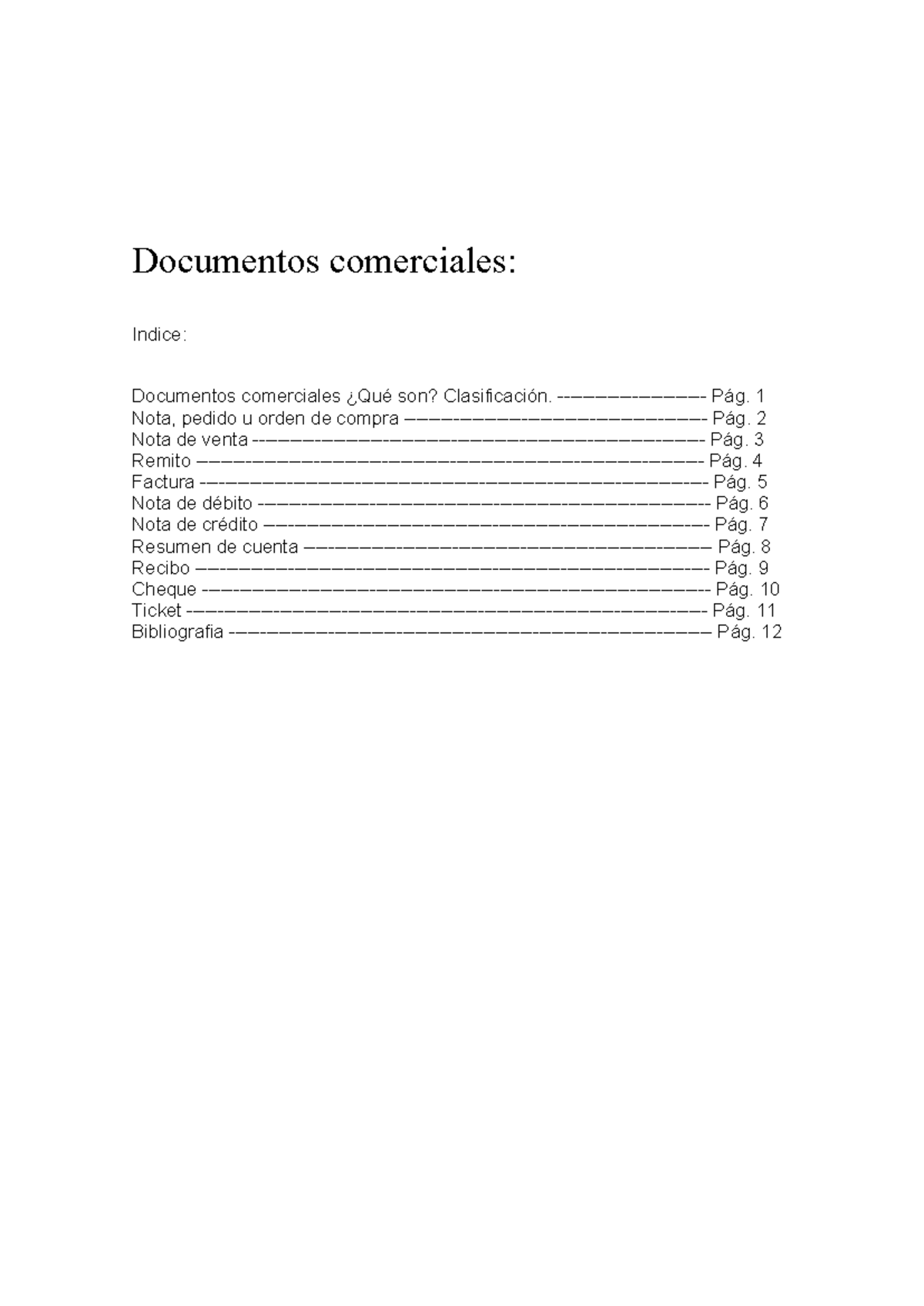 TP 1 contabilidad - Especificaciones generales sobre documentos comerciales - Documentos - Studocu